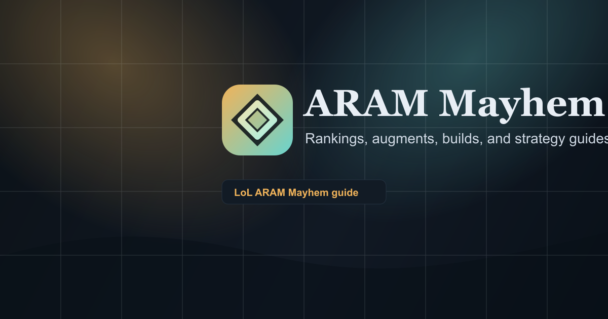 ARAM Mayhem Tier List, Builds & Augments | LoL Mayhem Guide